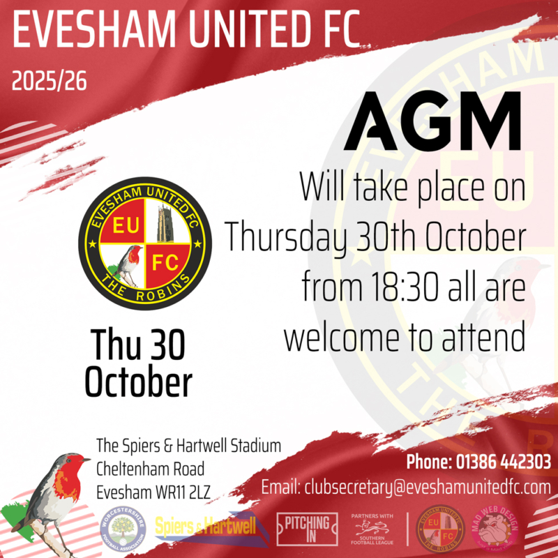 Evesham United FC News