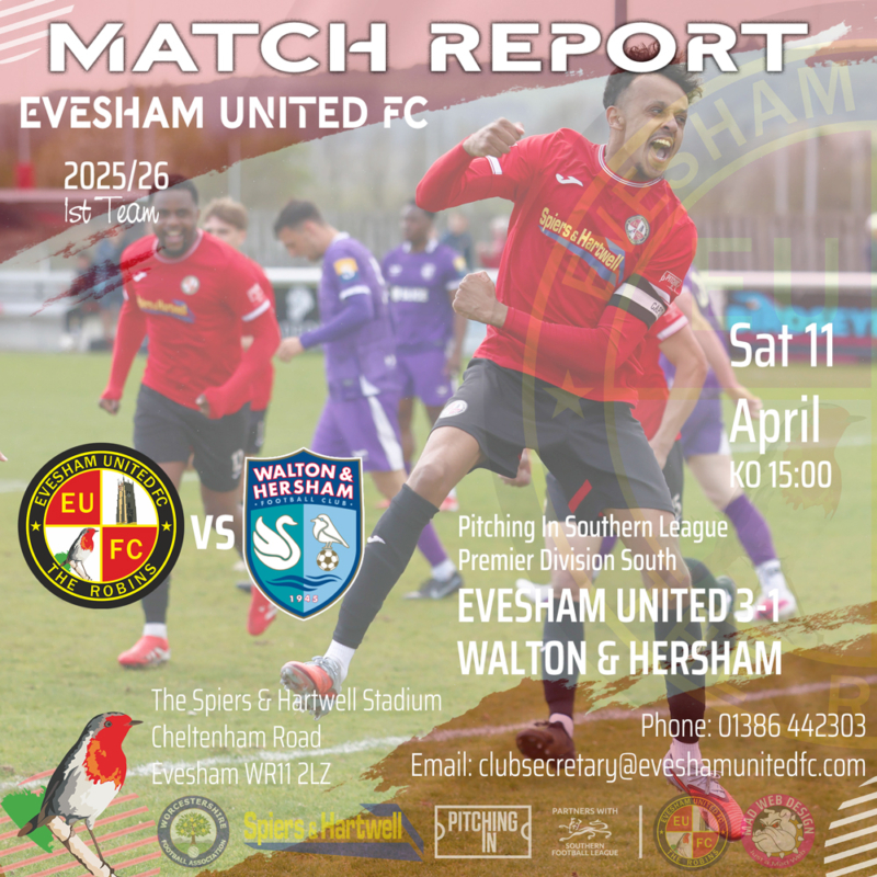 2026-04-13 – Evesham United FC News